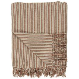 IB Laursen Plaid mit Streifenmuster in rost | Gr.: onesize