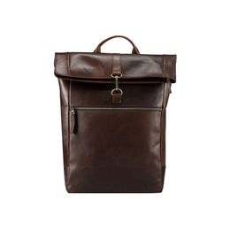 Jost Lund Business-Rucksack Leder 44 cm Laptopfach in braun | Gr.: onesize