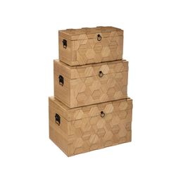 Atmosphera Créateur d'intérieur Aufbewahrungsboxen-Set in braun | Gr.: onesize