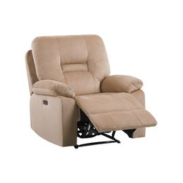 Beliani Fernsehsessel BERGEN in Beige - (W) 85 x (H) 101 x (L) 74 cm | Gr.: onesize