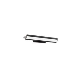 Fischer und Honsel FISCHER & HONSEL LED-Wandleuchte Beat TW in Sandschwarz/nickelfarben- (L)12 x (B)46 x (H)8cm | Gr.: onesize