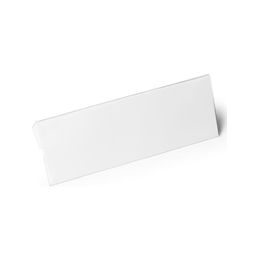 Durable Etikettentasche 1/2 A5 quer mit Falz HardCover transparent Packung ... | Gr.: onesize