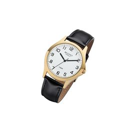 Regent Uhren Armbanduhr Regent Lederarmband schwarz mittel (ca. 39mm) | Gr.: onesize