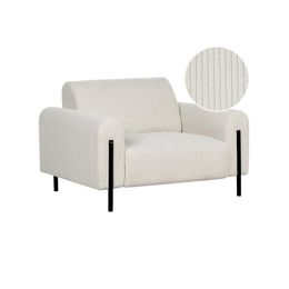 Beliani Sessel ASKIM in Weiß/Schwarz - (W) 123 x (H) 79 x (L) 95 cm | Gr.: onesize