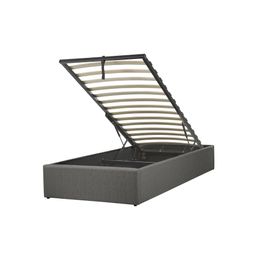 Beliani Einzelbett DINAN in Grau - (W) 97 x (H) 31 x (L) 214 cm | Gr.: onesize