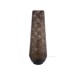 Gilde Bodenlampe "Almazar" in Schwarz - H. 57 cm - D. 20 cm | Gr.: onesize