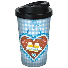 GEDA LABELS Coffee to go Becher Oktoberfest Lausbub in Blau - 400 ml | Gr.: onesize