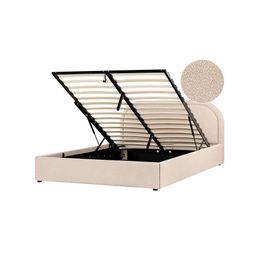 Beliani Doppelbett QUILLIEN in Beige - (W) 172 x (H) 91 x (L) 217 cm | Gr.: onesize