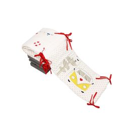 BABY LAL Nestchen/Bettumrandung "STRANDHAUS & Co." in Maritim - (L) 32 x (B) 190cm | Gr.: onesize