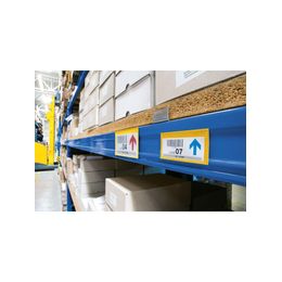 Durable Etikettentasche magnetisch 150x67mm PP dokumentenecht gelb Packung ... | Gr.: onesize