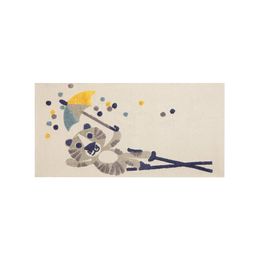 Beliani Kinderteppich SINGKIL in Beige/Blau/Grau - (W) 80 x (L) 150 cm | Gr.: onesize