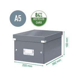 Leitz Ablagebox Click & Store Wow A5 Graukarton rot | Gr.: onesize