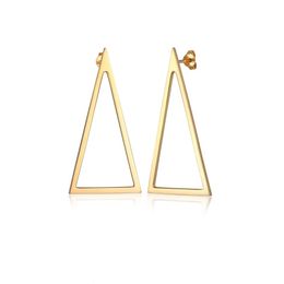 Elli Ohrringe 925 Sterling Silber Dreieck in Gold | Gr.: onesize