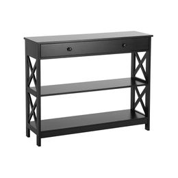 Beliani Konsolentisch MONTGOMERY in Schwarz - (W) 100 x (H) 80 x (L) 30 cm | Gr.: onesize