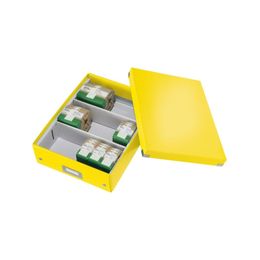 Leitz Organisationsbox Click & Store Wow Mittel Graukarton gelb | Gr.: onesize