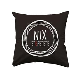 Tacheles Kissen - Nix etepetete 30 x 30cm in Mehrfarbig | Gr.: onesize