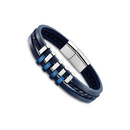 Herren Armband Edelstahl ca. 21cm Kordelkette Lotus Style Urban | Gr.: onesize