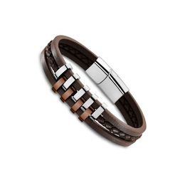 Herren Armband Edelstahl ca. 21cm Kordelkette Lotus Style Urban | Gr.: onesize