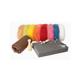 Wollmanufaktur Filges Starterset zum Trockenfilzen Bastelset in bunt | Gr.: onesize