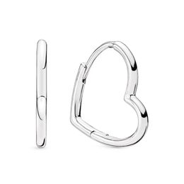 Pandora Damenohrringe Asymmetrisches Herz Silber | Gr.: onesize