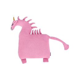 Beliani 2er-Set Dekokissen LAMMI in Rosa/Gelb/Schwarz | Gr.: onesize