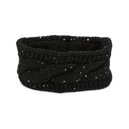 styleBREAKER Strick Stirnband in Schwarz | Gr.: onesize