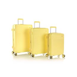 Heys Pastel 4 Rollen Kofferset 3-teilig mit Dehnfalte in yellow | Gr.: onesize