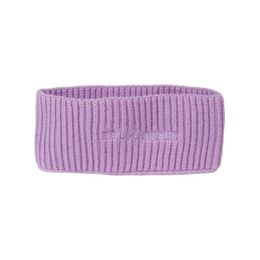 styleBREAKER Strick Stirnband mit Logo in Flieder | Gr.: onesize