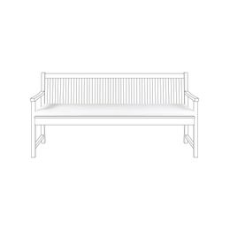 Beliani Auflagen VIVARA in Weiß - (W) 169 x (H) 5 x (L) 50 cm | Gr.: onesize