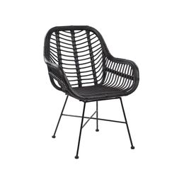 Beliani Esszimmerstuhl CANORA in Schwarz - (W) 64 x (H) 89 x (L) 51 cm | Gr.: onesize