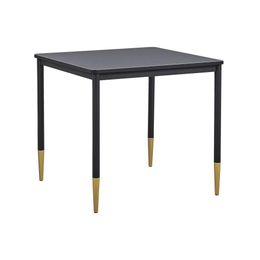Beliani Esszimmertisch SHALFORD in Schwarz/Gold - (W) 80 x (H) 75 x (L) 80 cm | Gr.: onesize