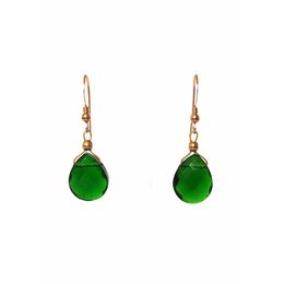 Gemshine Ohrringe Turmalin Quarz Tropfen in gold coloured | Gr.: onesize