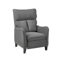 Beliani Fernsehsessel ROYSTON in Grau/Schwarz - (W) 69 x (H) 109 x (L) 88 cm | Gr.: onesize
