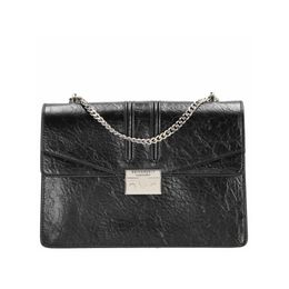 Seidenfelt Roros Big - Schultertasche 28 cm (oxblood/gold) in glossy black | Gr.: onesize