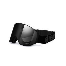 YEAZ APEX Magnet-Ski-Snowboardbrille schwarz/schwarz in schwarz | Gr.: onesize