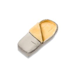 Hofbrucker Lammfell-Fußsack Alaska für Kinderwagen und Buggy in Beige | Gr.: onesize