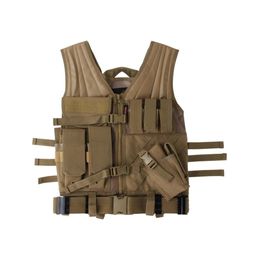 Normani Outdoor Sports USMC-Einsatzweste mit Lochkoppel Value Def-V in Coyote | Gr.: onesize