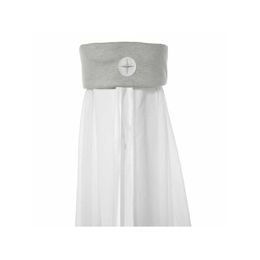 nordic coast company Baby Betthimmel aus Baumwolle in Grau (L) 160 cm, (B) 240 cm | Gr.: onesize