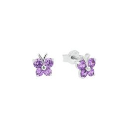 Amor Ohrstecker Silber 925, rhodiniert in Lila | Gr.: onesize