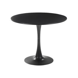 Beliani Esszimmertisch BOCA in Schwarz - (W) 90 x (H) 73 x (L) 90 cm | Gr.: onesize