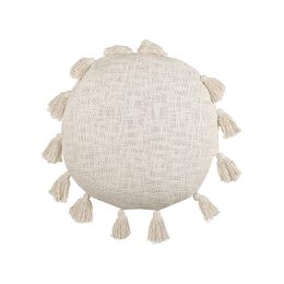 Beliani Dekokissen MADIA in Beige - (W) 45 x (H) 10 x (L) 45 cm | Gr.: onesize