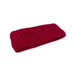 styleBREAKER Strick Stirnband in Bordeaux-Rot | Gr.: onesize
