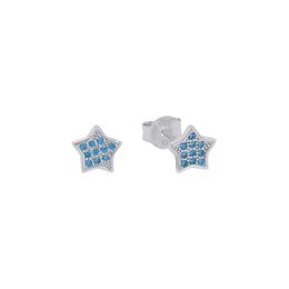 Amor Ohrstecker Silber 925, rhodiniert in Blau | Gr.: onesize