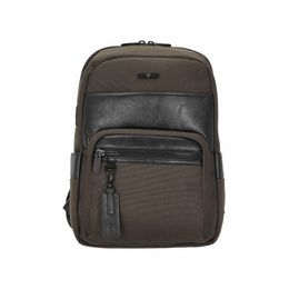 Roncato Nevada - Rucksack 14" (nero ballistic) in verde military | Gr.: onesize