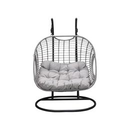ebuy24 Gartenstuhl Viga Schwarz, Grau 133 x 160 cm | Gr.: onesize