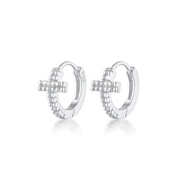 Elli Ohrringe 925 Sterling Silber Kreuz in Silber | Gr.: onesize