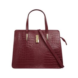 CLUTY Handtasche in dunkelrot | Gr.: onesize