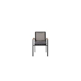 ebuy24 Gartenstuhl Dallas Schwarz 2er Set | Gr.: onesize