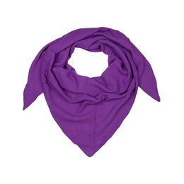 styleBREAKER Einfarbiger Musselin Dreiecksschal in Lila | Gr.: onesize