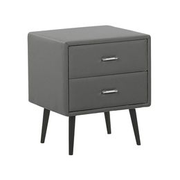 Beliani Nachttisch ESSONNE in Grau - (W) 48 x (H) 56 x (L) 41 cm | Gr.: onesize